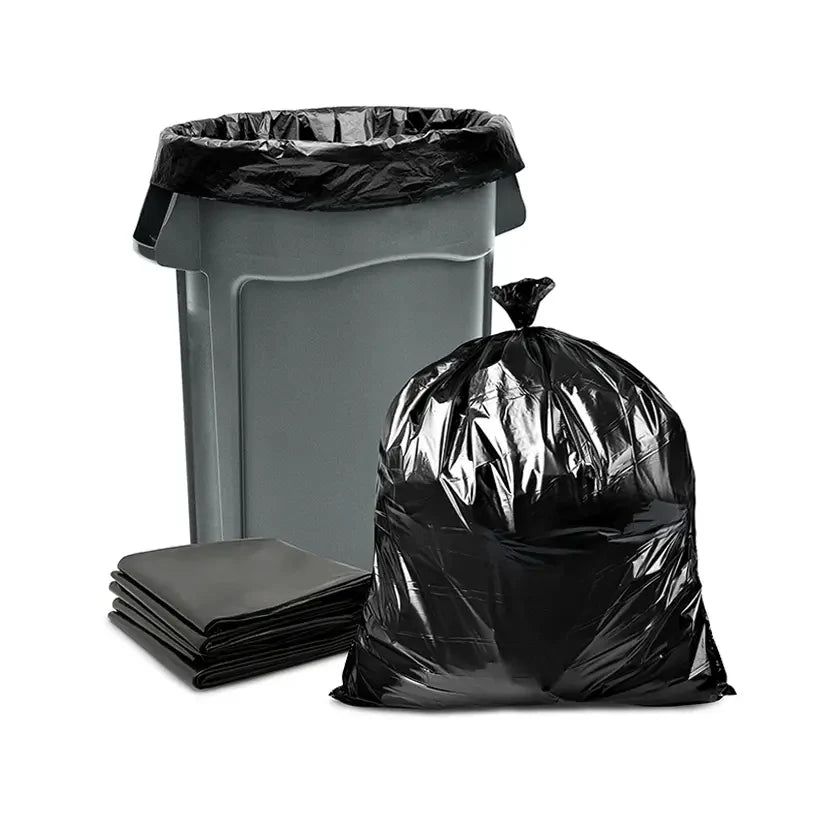 Black Garbage Bags – Heavy-Duty Trash Liners for All Waste Types — Bulk ...