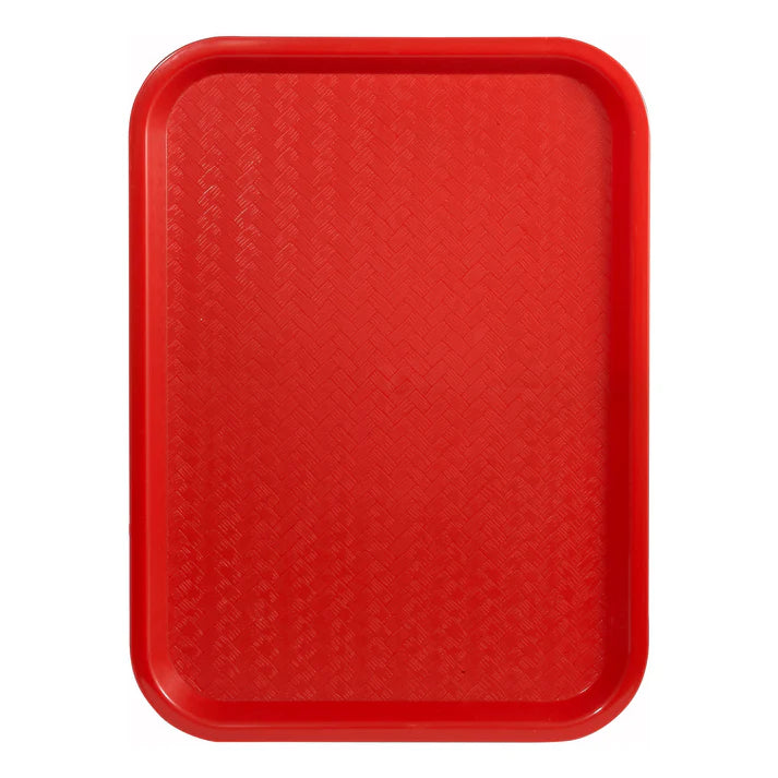 Cafeteria Tray Red 14 x 18 Inch Each, Dine In Plastic Tray — Bulk Mart