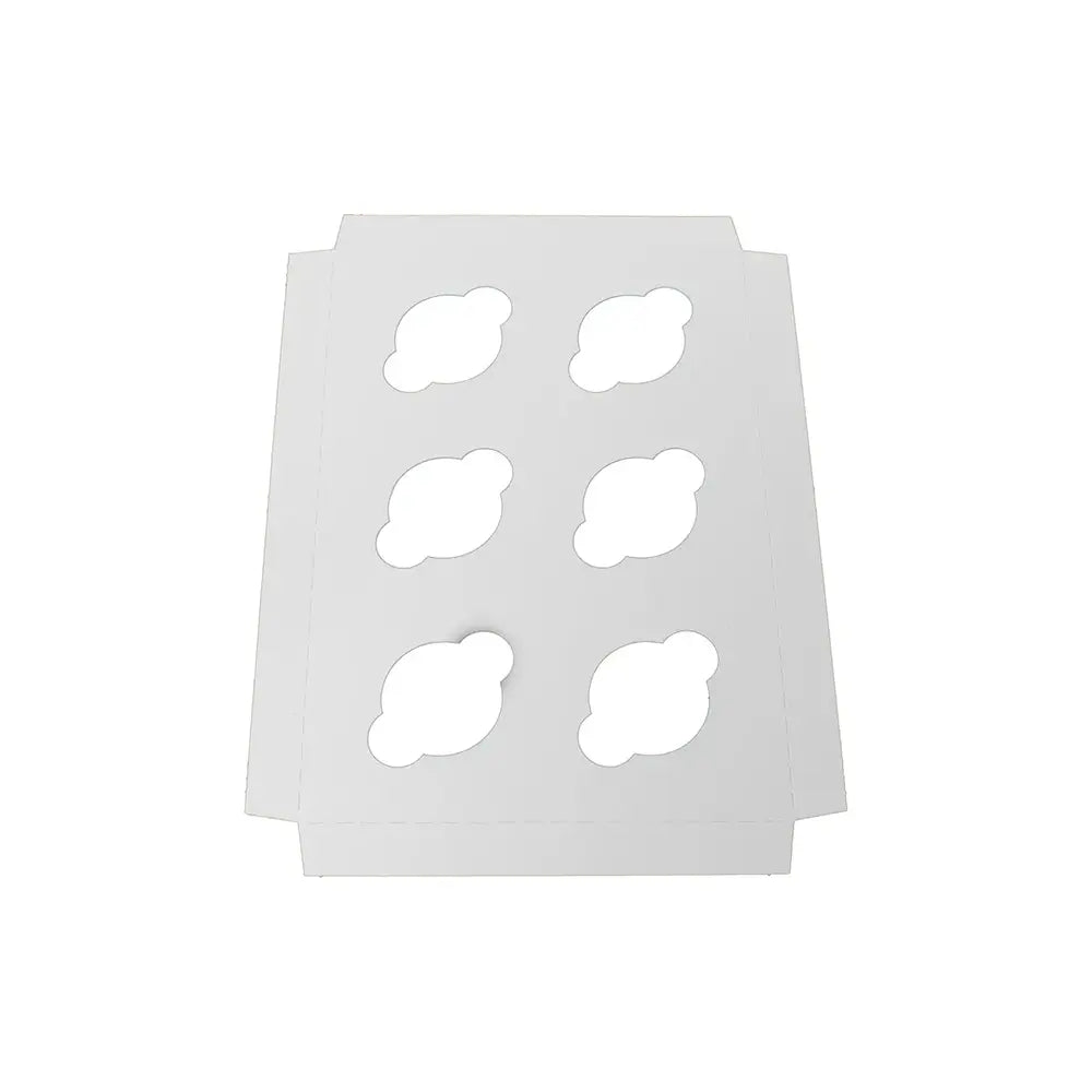 Support à cupcakes, 6 inserts à cupcakes blancs 10x10x4 pouces, 100 Qté ...