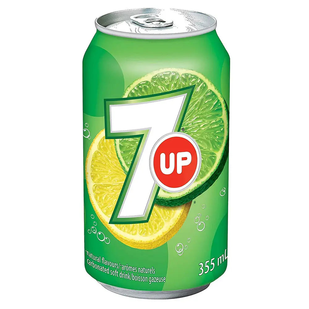 7Up Regular Soda 24x355 ml, 7-Up Soft Drink Cans Bulk Mart Canada