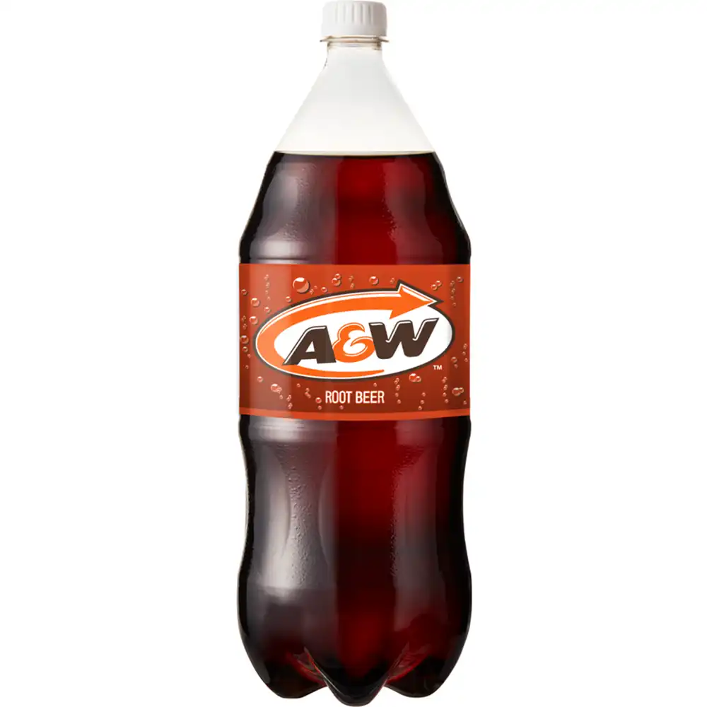 Root Beer 2L, Carbonated Drink Bottle, Root Soda, A&W Wholesale — Bulk Mart