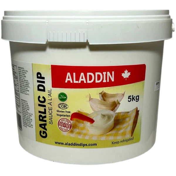 Garlic Sauce Spread 5Kg Aladdin Dips, Wholesale Dips & Spreads — Bulk Mart