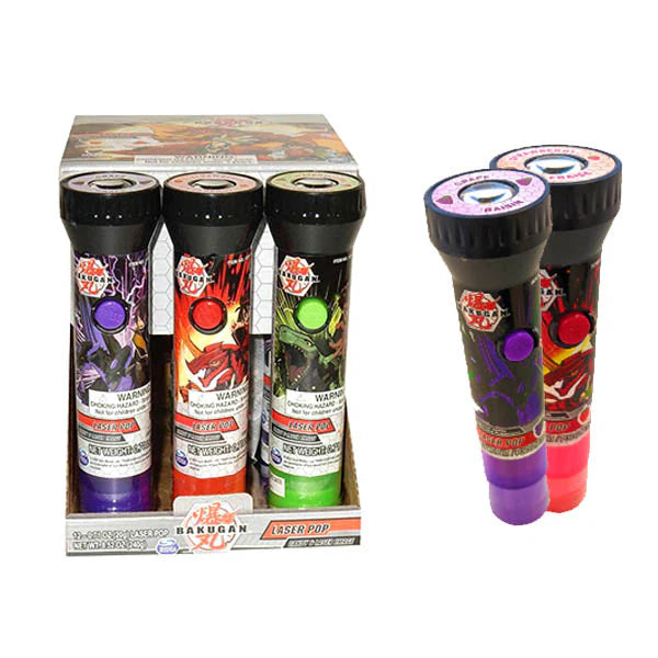 Bakugan Laser Pop Projector Candy 12 x 20g, Wholesale Candy - Bulk Mart