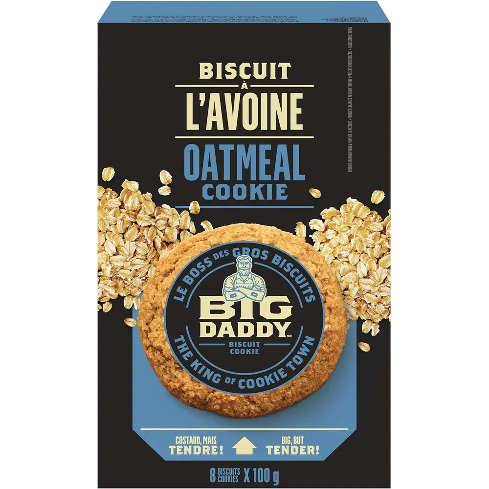 Big Daddy Oatmeal Cookies Individually Wrapped 8 x 100g, Wholesale Bulk ...
