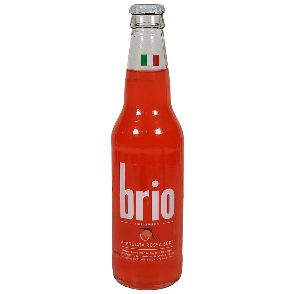 Brio Aranciata Rossa Soda Italian Blood Orange Soda 12 x 355 ml — Bulk Mart