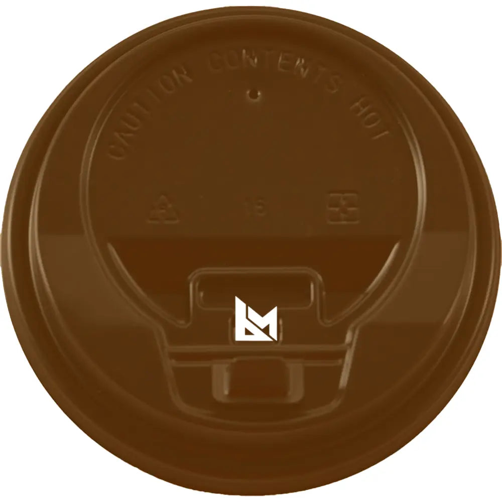 Coffee Cup Covers, 10-24 Oz Dome 90mm Sip Lids Brown 1000 Qty — Bulk Mart