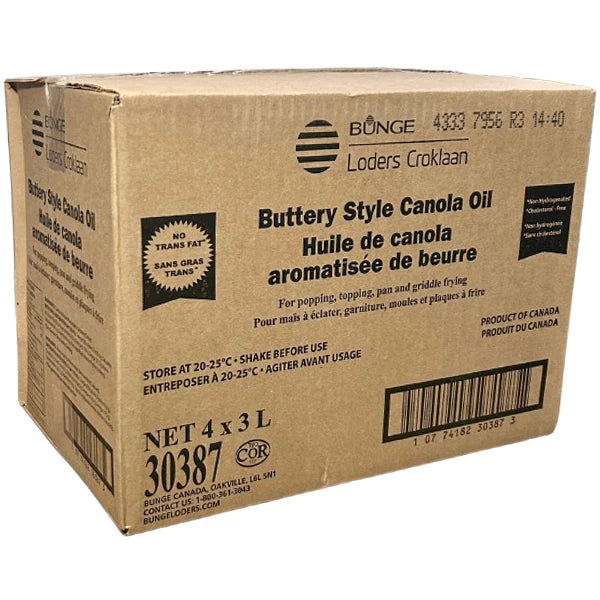 Bunge Buttery Style Canola Oil - 4 x 3 L — Bulk Mart