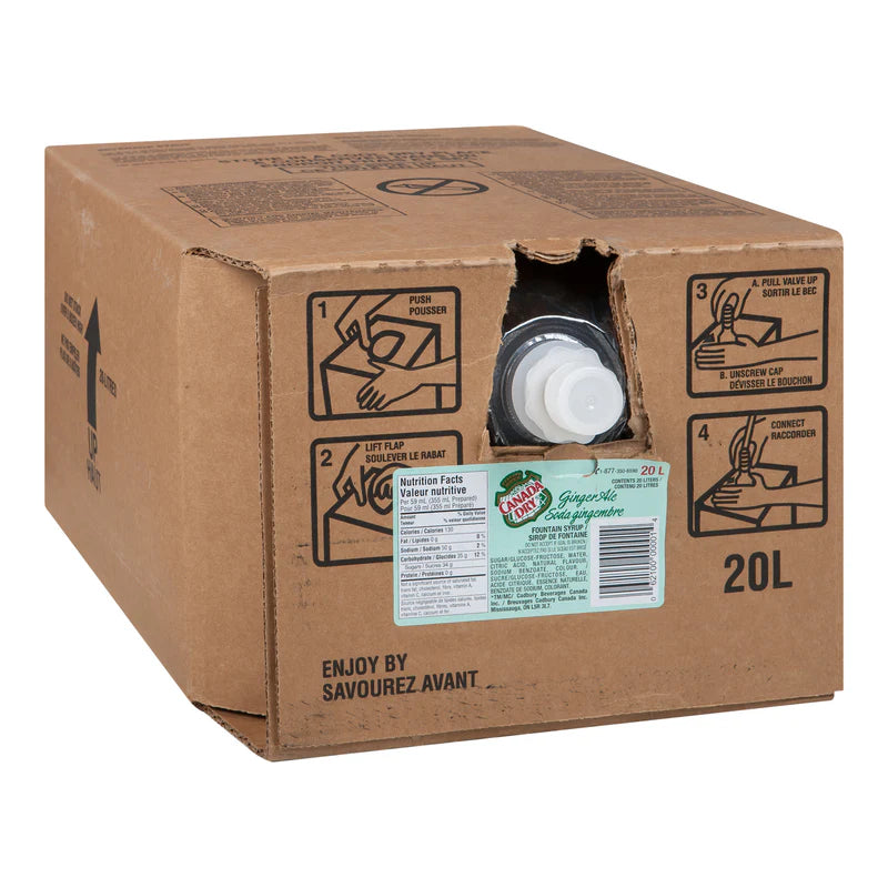 Ginger Ale regular Soda 20L BIB Bulk Canada Dry Wholesale Canada — Bulk ...