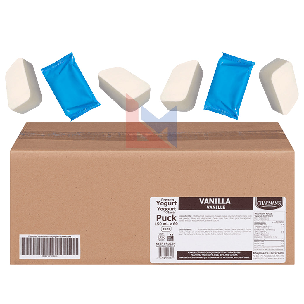 Chapman's Vanilla Frozen Yogurt Pucks - 60 x 150 ml — Bulk Mart