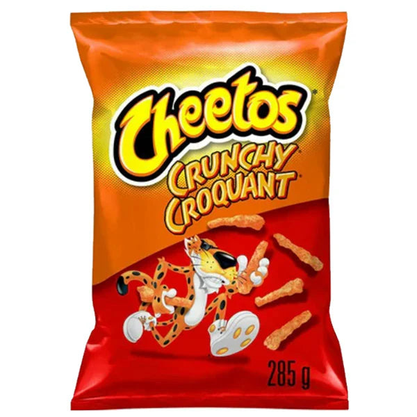 Cheetos Crunchy Chips Snacks 9x285g, Bulk Snack Supplier — Bulk Mart