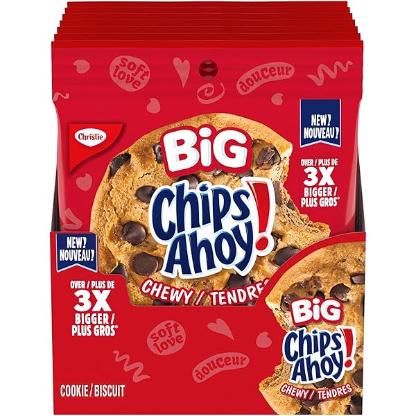 Chips Ahoy Big Chewy Chocolate Chip Cookies 7 x 71g - 2 Packs - Bulk Mart