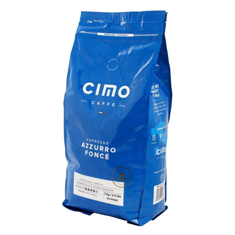 Cimo Espresso Azzuro Dark Coffee Beans 2 Kg — Bulk Mart