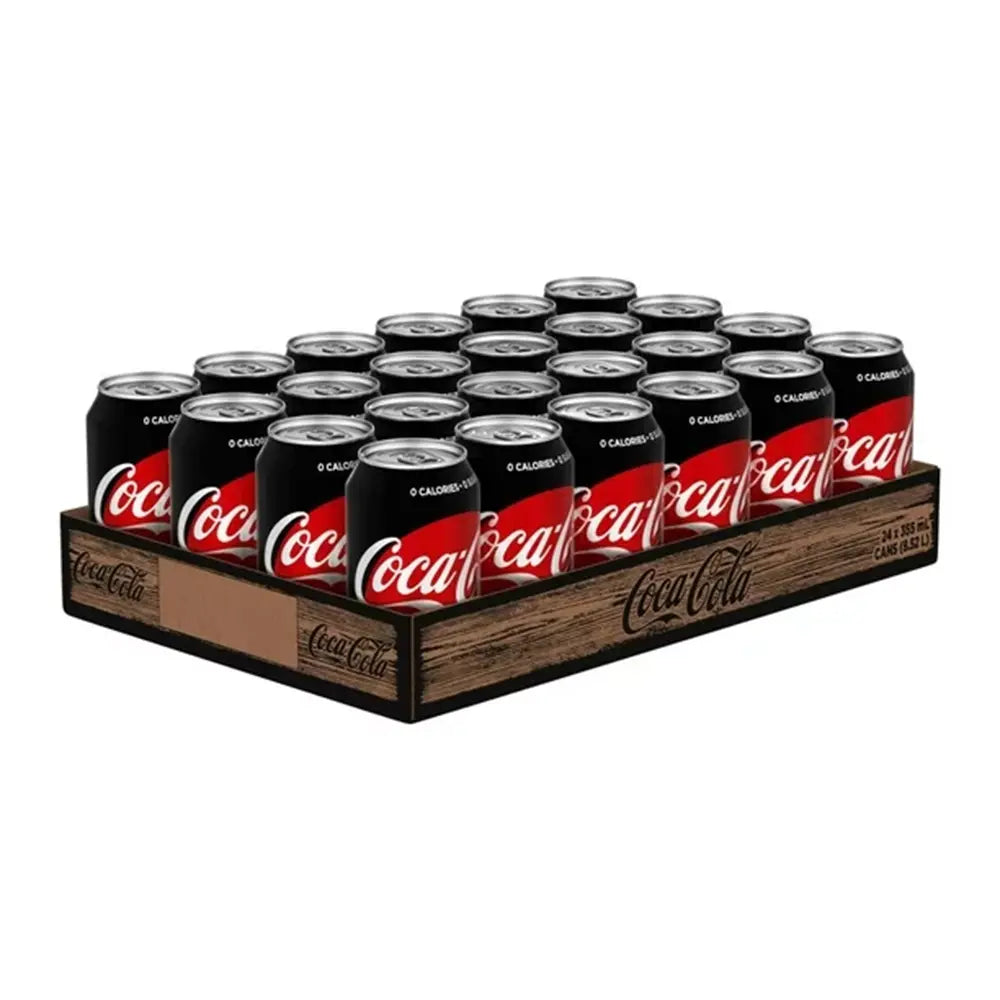 Coca-Cola Zero, Soft Drink 24 Cans Of 355 ml Wholesale — Bulk Mart