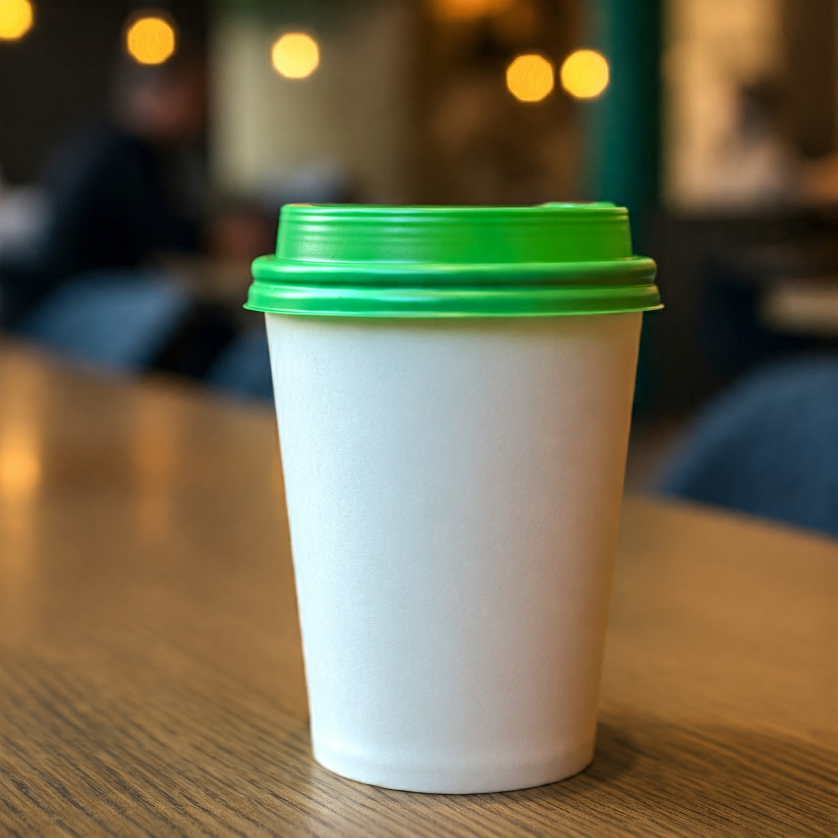 Coffee Cup Covers, 10-24 Oz Dome 90mm Sip Lids Green 50 Qty — Bulk Mart