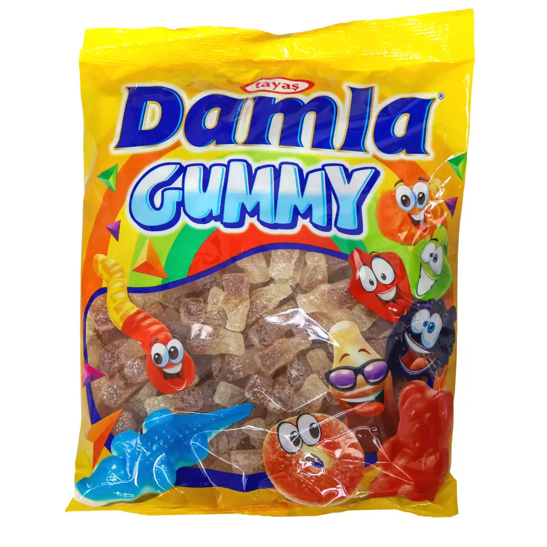 Halal Gummy Candy Damla Fizzy Cola Bottle Gummy Halal 1 Kg - Bulk Mart