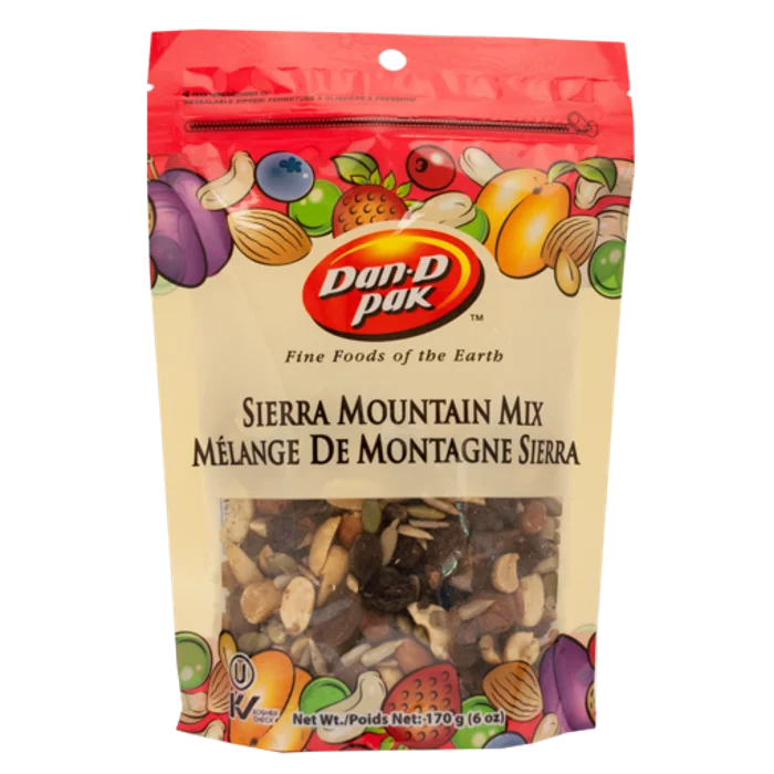 Dan D Pak Sierra Mountain Mix 3 x 170g, Snack Nuts & Seeds — Bulk Mart