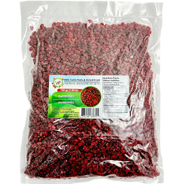 Dried Barberries 750 g, Bulk Dried Fruit Supplier Near Me — Bulk Mart