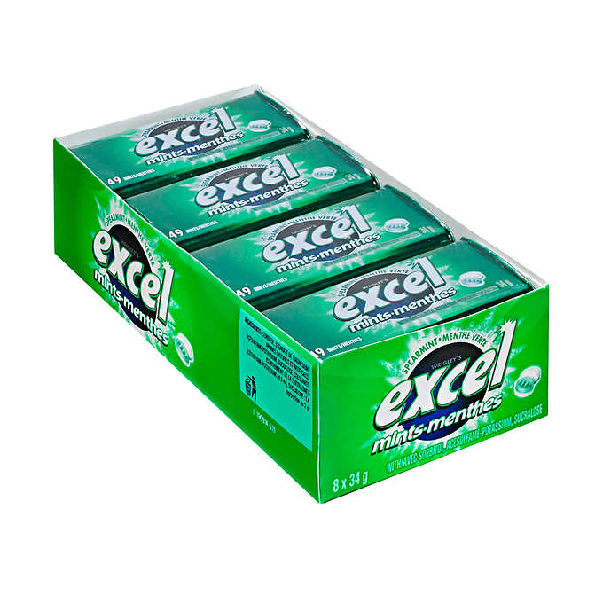 Excel Mints Spearmint 8 x 34g, Wholesale Distributor Of Convenience ...