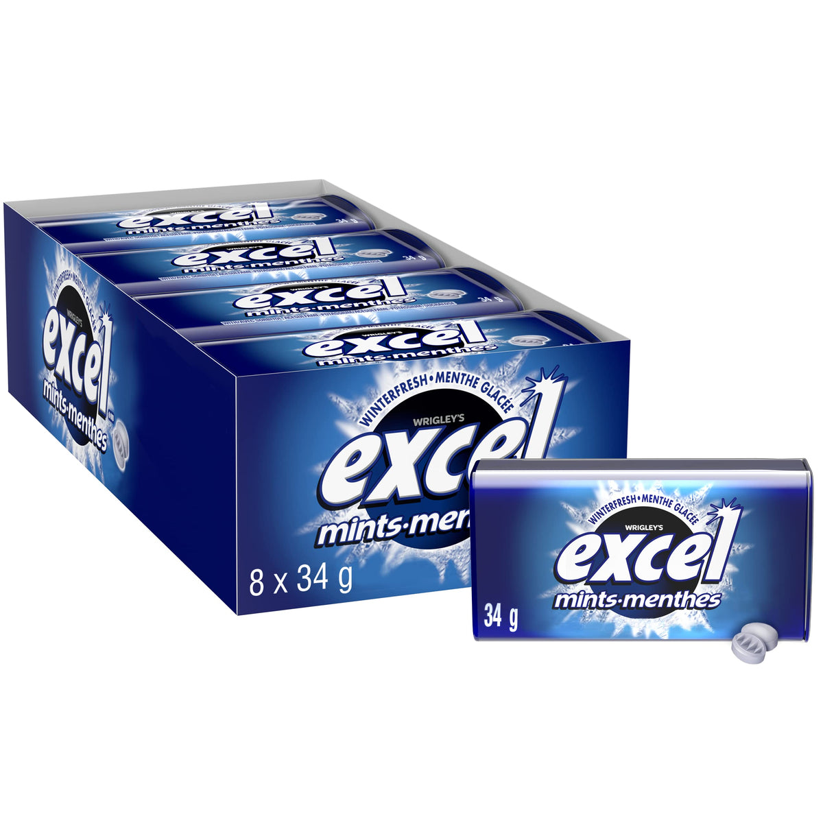 Excel Mints Winterfresh 8 x 34g, Wholesale Distributor Of Gas Station ...