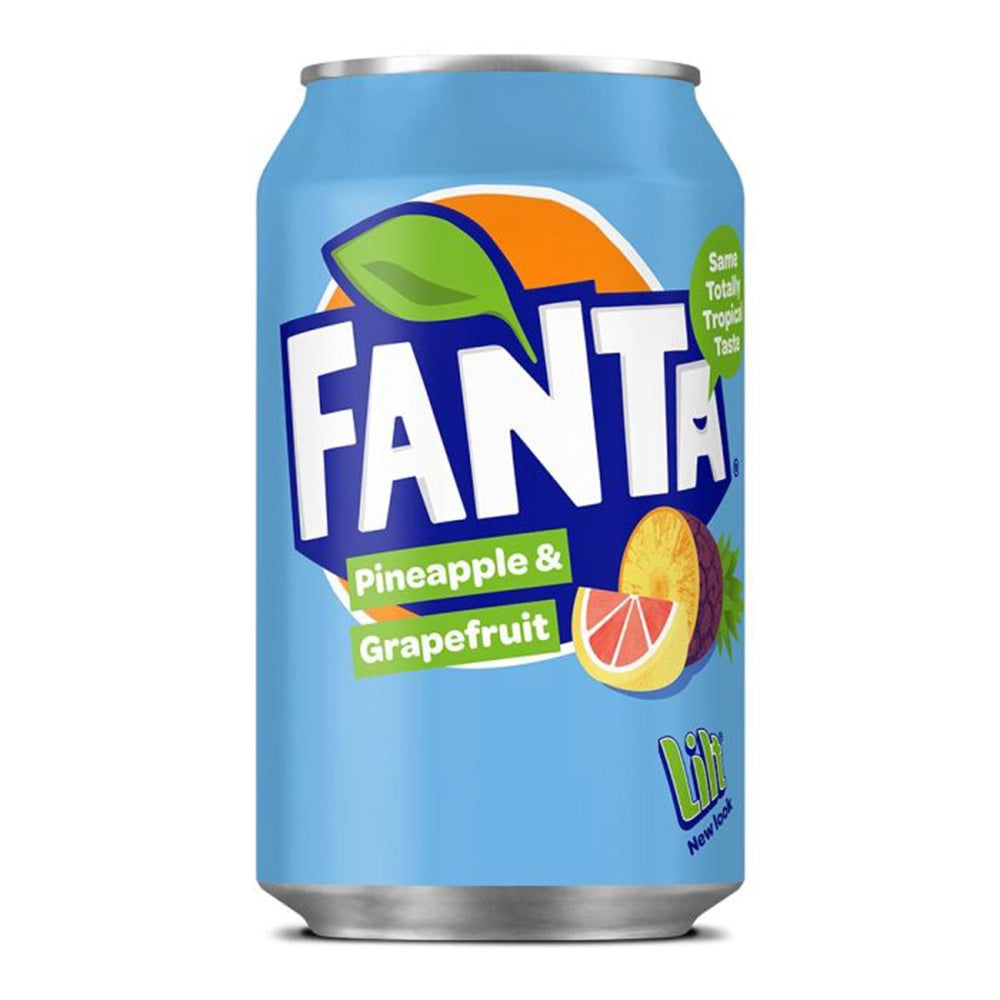 Fanta Pineapple And Grapefruit Soda - 24 x 330ml, — Bulk Mart