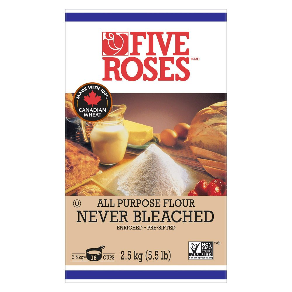 Five Roses All Purpose Flour Never Bleached 10 x 2.5 Kg — Bulk Mart