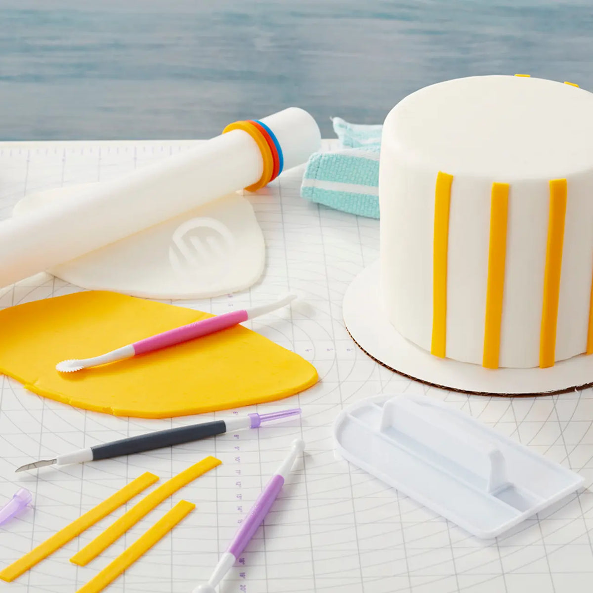 Fondant Roller large With Guide Rings 20" Each, Cake Fondant Rollers ...