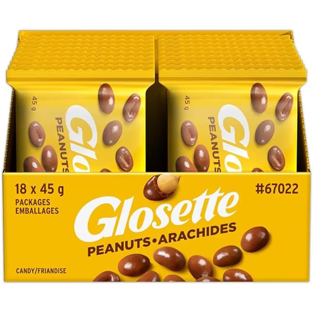 Glosette Peanut, Chocolate Covered Candy 18 x 45g, Buy Snacks Online ...