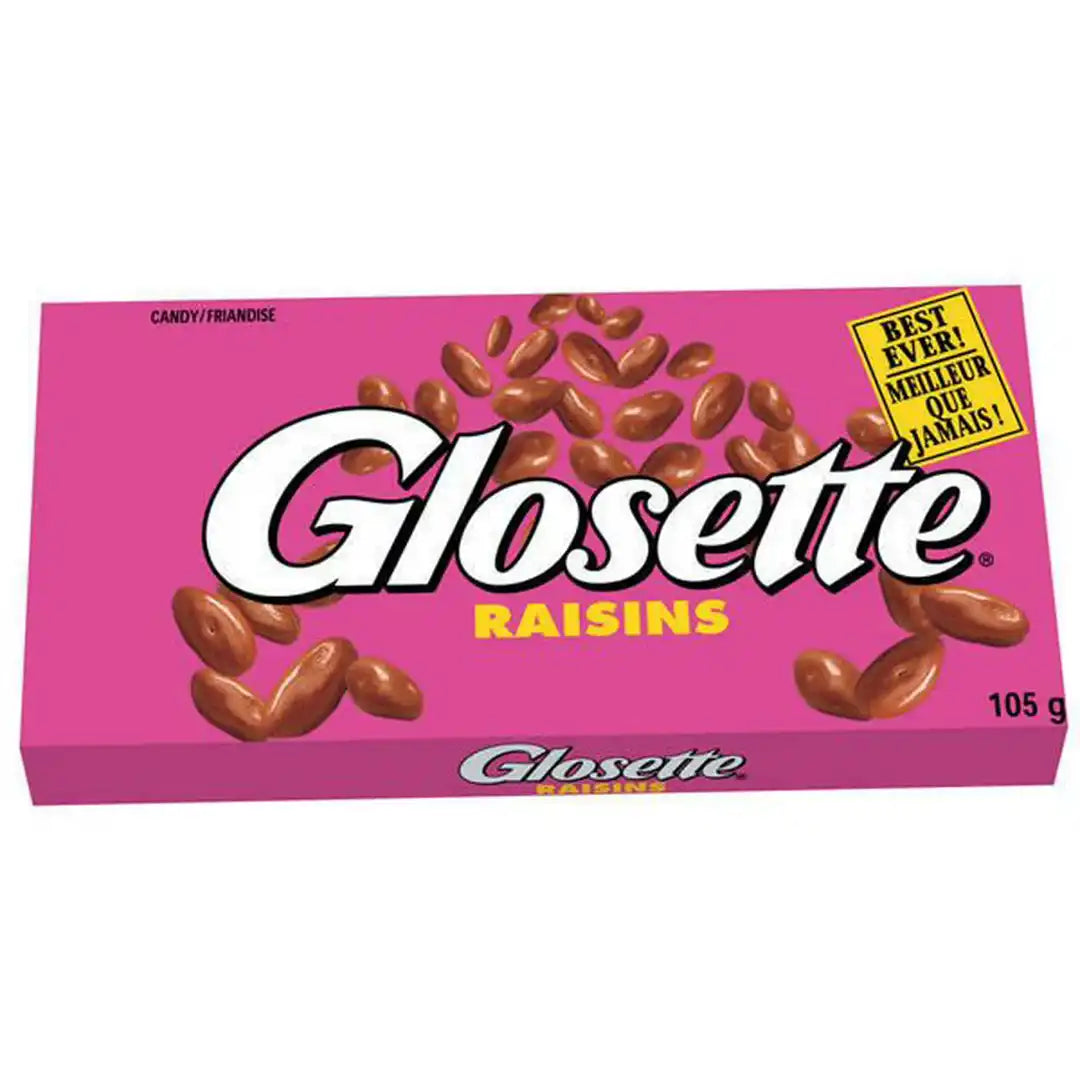 Glosette Raisins Chocolate Covered Candy Theatre Box 4 x 105g — Bulk Mart