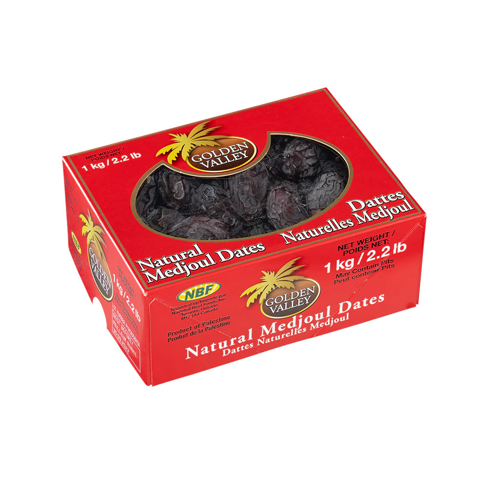 Natural Medjoul Dates 1kg Golden Valley Palestinian Date On Sale — Bulk ...