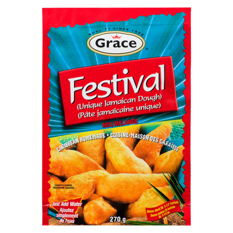 Grace Caribbean Festival Mix Unique Jamaican Dough 3 x 270g — Bulk Mart