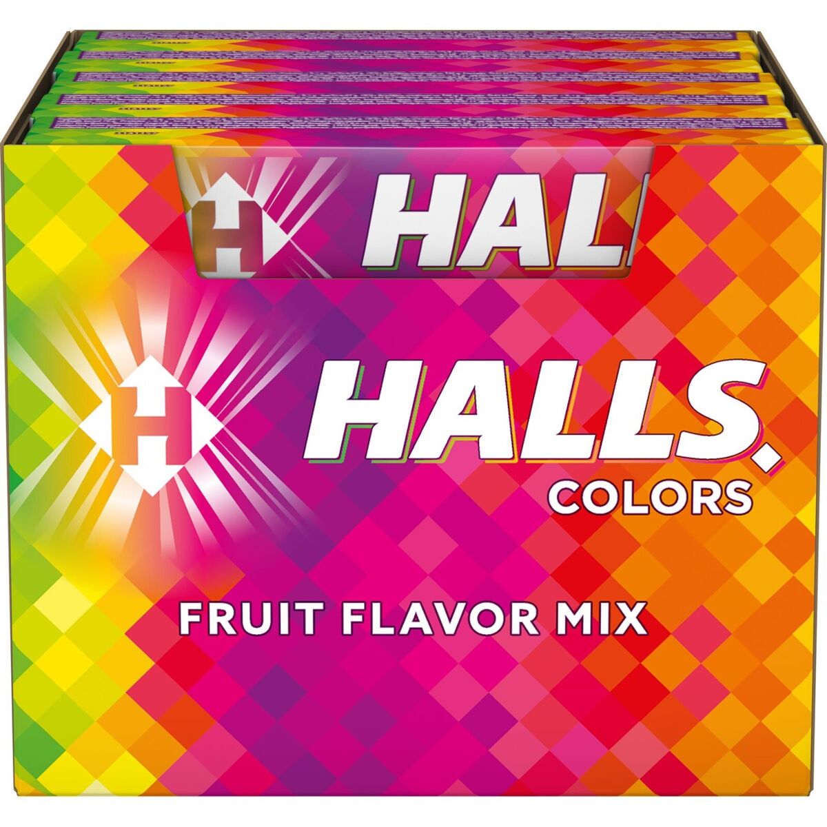 Halls Colors Fruit Flavor Mix 9 Drops 20 Packs, Lozenges — Bulk Mart