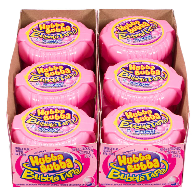 Hubba Bubba Bubble Tape Gum Original 12 x 56g, Bulk Mart