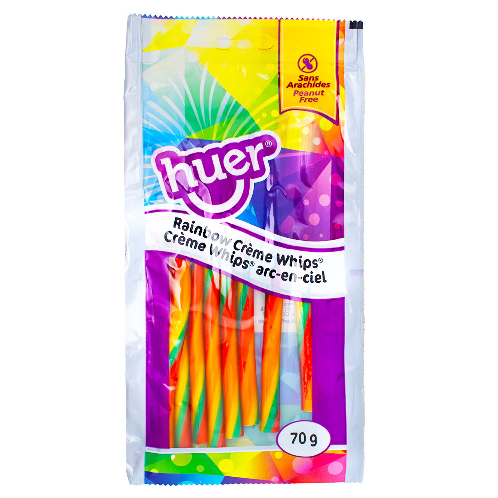 Huer Pocket Pal Rainbow Creme Whips 12 x 70g, Largest Candy Store ...
