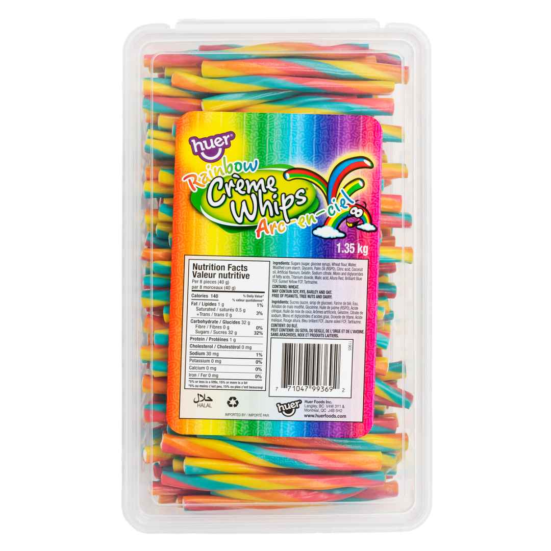 Huer Rainbow Creme Whips 9 x 1.35 Kg, BulkMart Wholesale Supplier ...