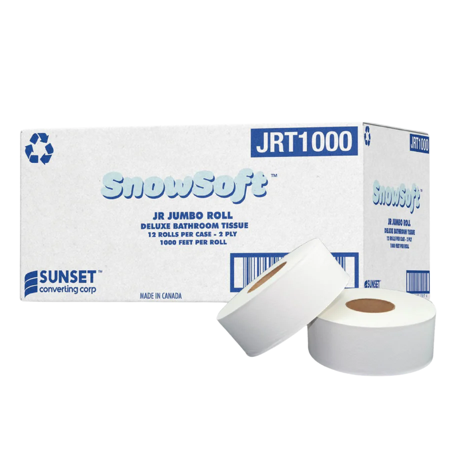 JRT1000 - 2 Ply Jumbo Toilet Paper Roll 1000' - 12 Rolls Wholesale ...
