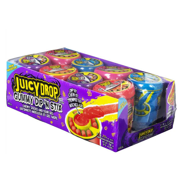 Juicy Drop Gummy Dip N Stix Candy Individually Wrapped 8 x 96.4g — Bulk ...