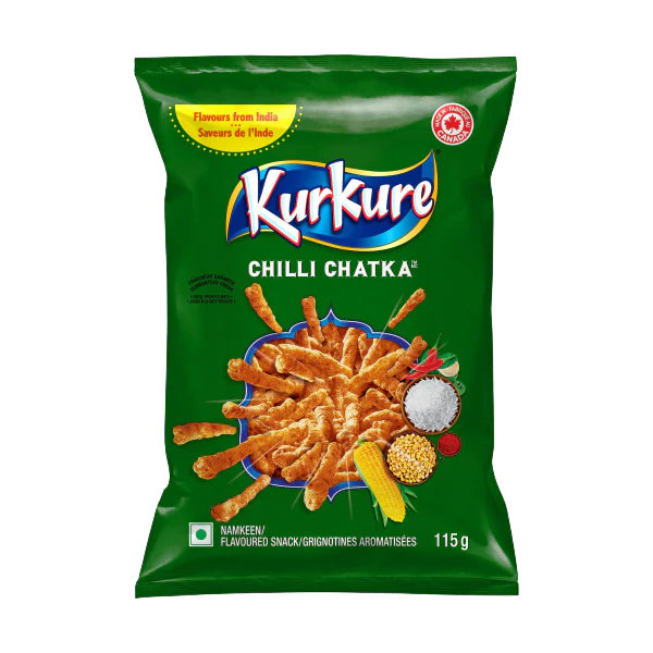 Kurkure Chili Chatka Snack Chips Indian Flavours 30 x 115g, Bulk Snack ...