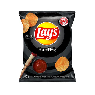 Lay's BBQ Flavoured Vending Potato Chips 40 x 40g, Bulk Snack Supplier ...