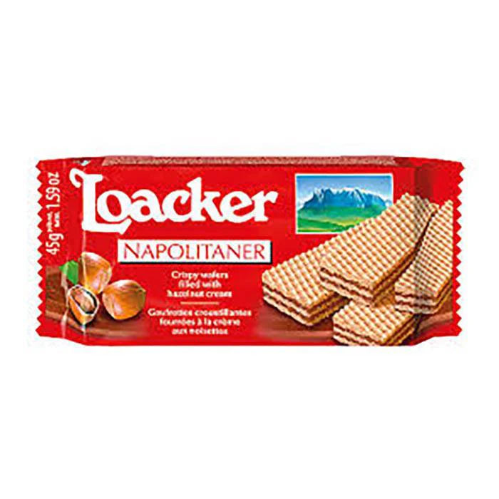 Loacker Wafer Hazelnut - 12 x 45g Bulk Convenience Supplies — Bulk Mart