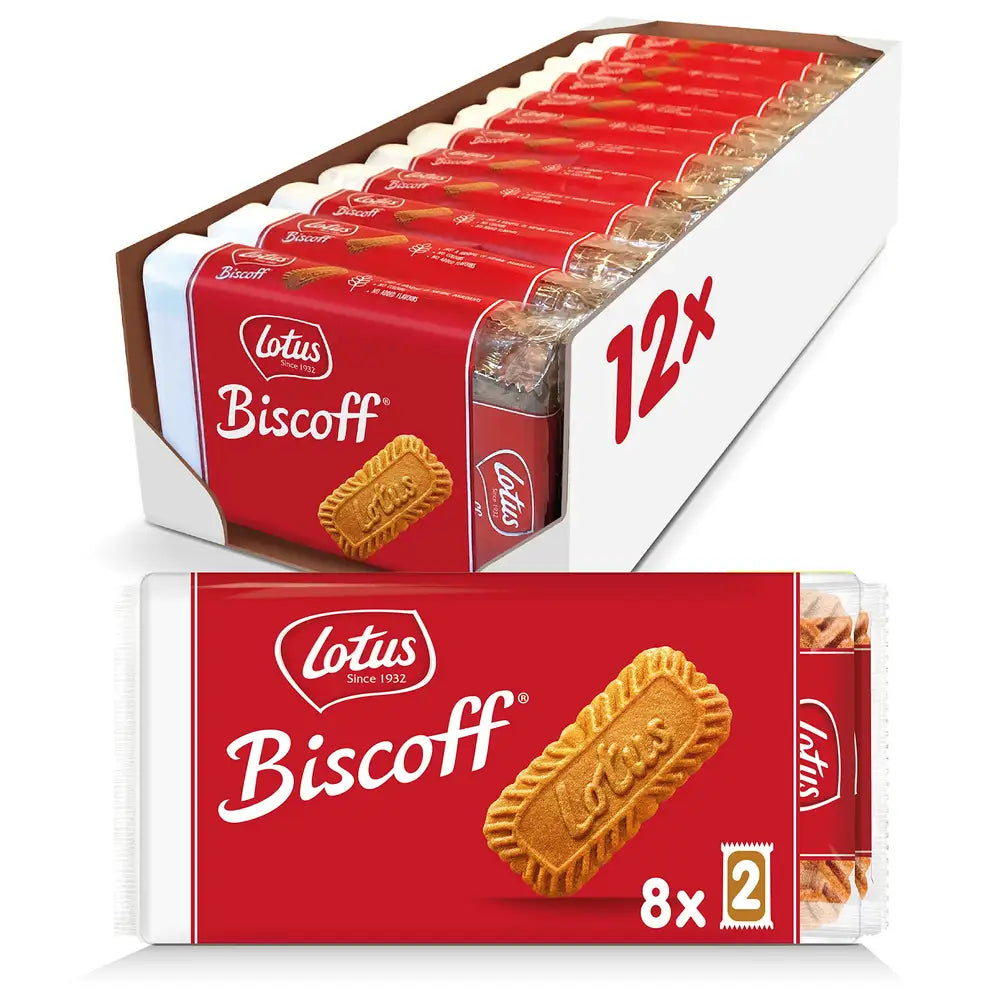 Lotus Biscoff Original Caramelized Biscuit 12 x 124g, Buy Cookies at Wholesale Price — Bulk Mart