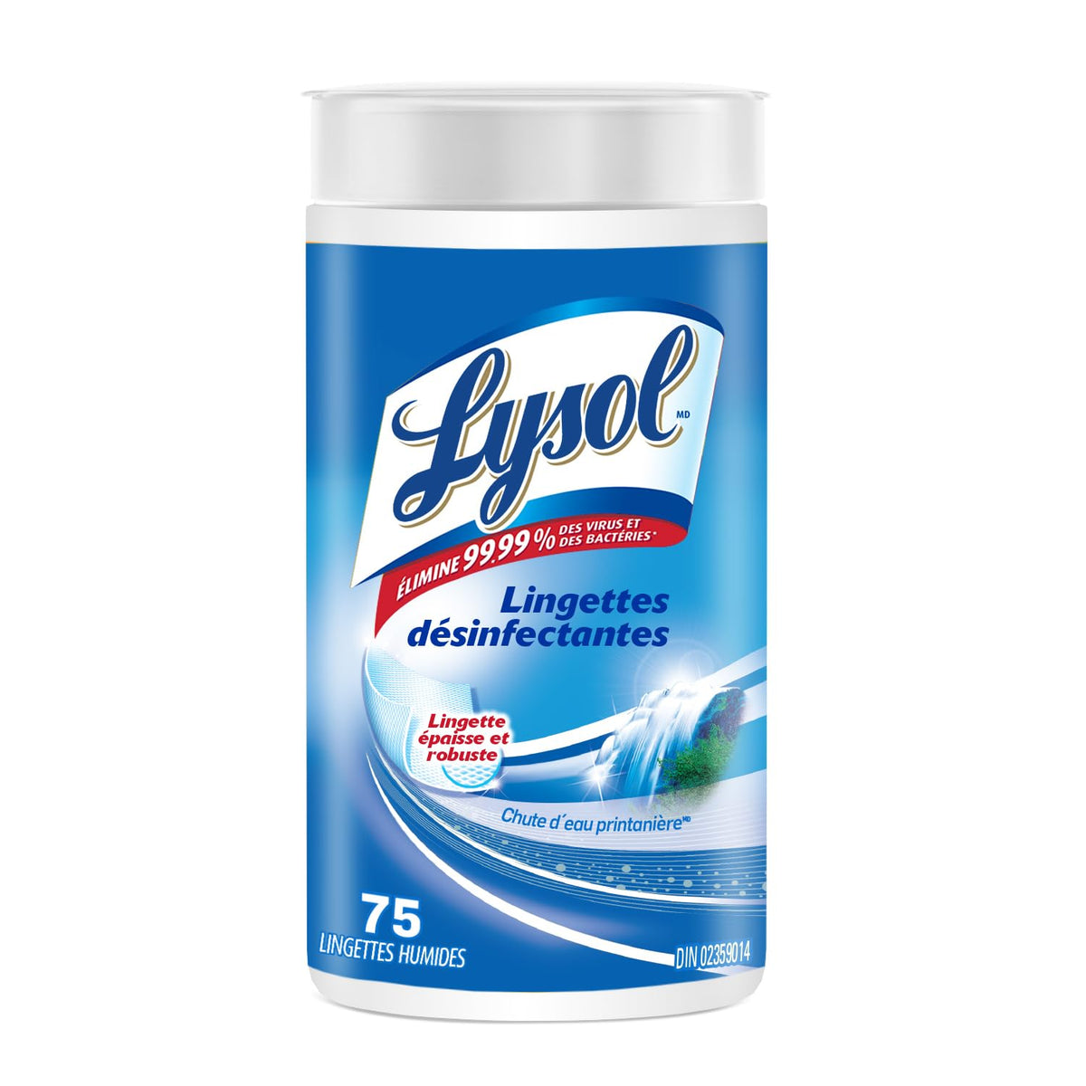 Lysol Disinfecting Wipes Spring Waterfall - 75 Count — Bulk Mart