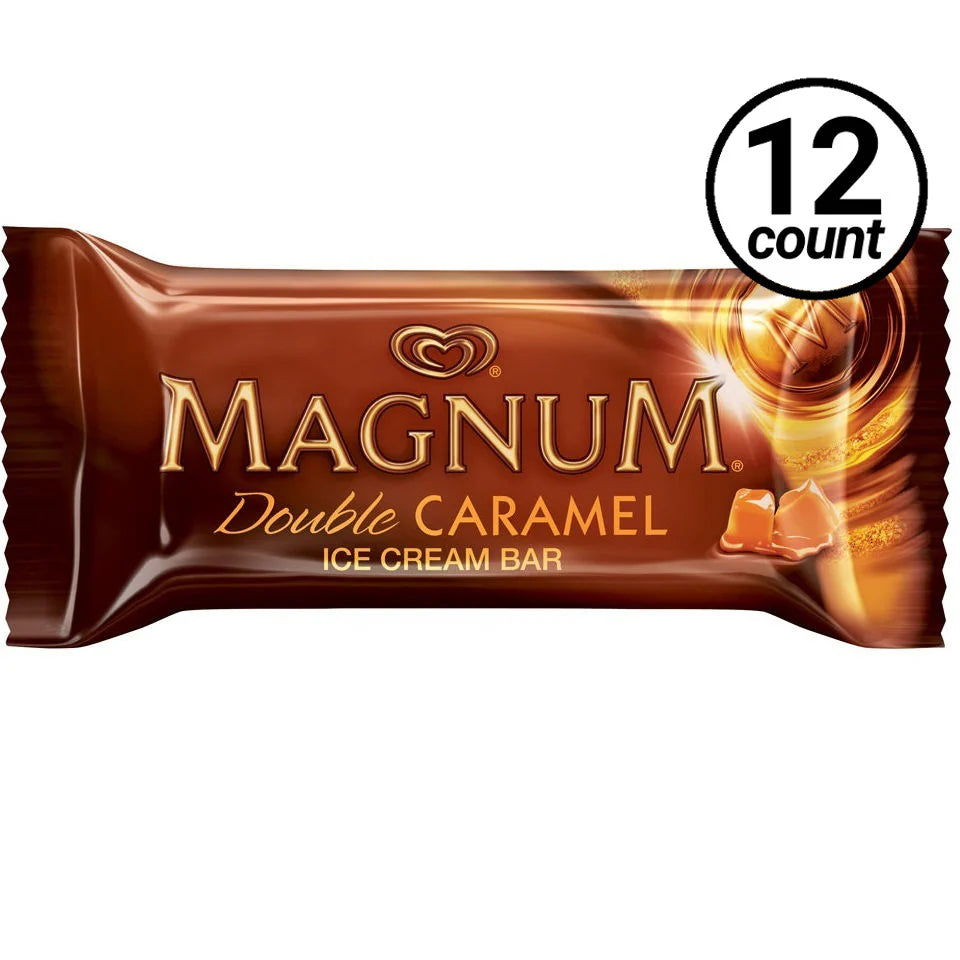 Magnum Double Caramel Ice Cream Bar 12 x 90 ml, Wholesale — Bulk Mart