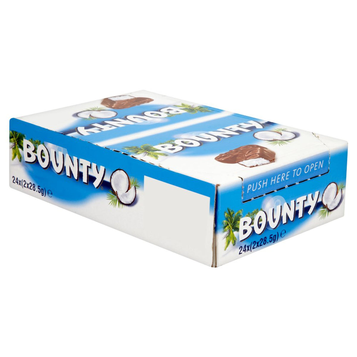 Bounty Milk Chocolate Covered Coconut Twin Bar 24 x 57g, Buy Snacks ...