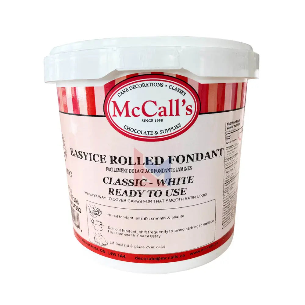 Fondant White Easy Roll 1Kg Mccall's Easy to roll Fondant, Bulk Mart
