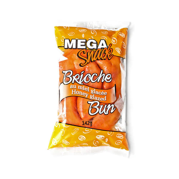 Mega Snack Honey Glazed Buns Individually Wrapped 9 x 142g — Bulk Mart