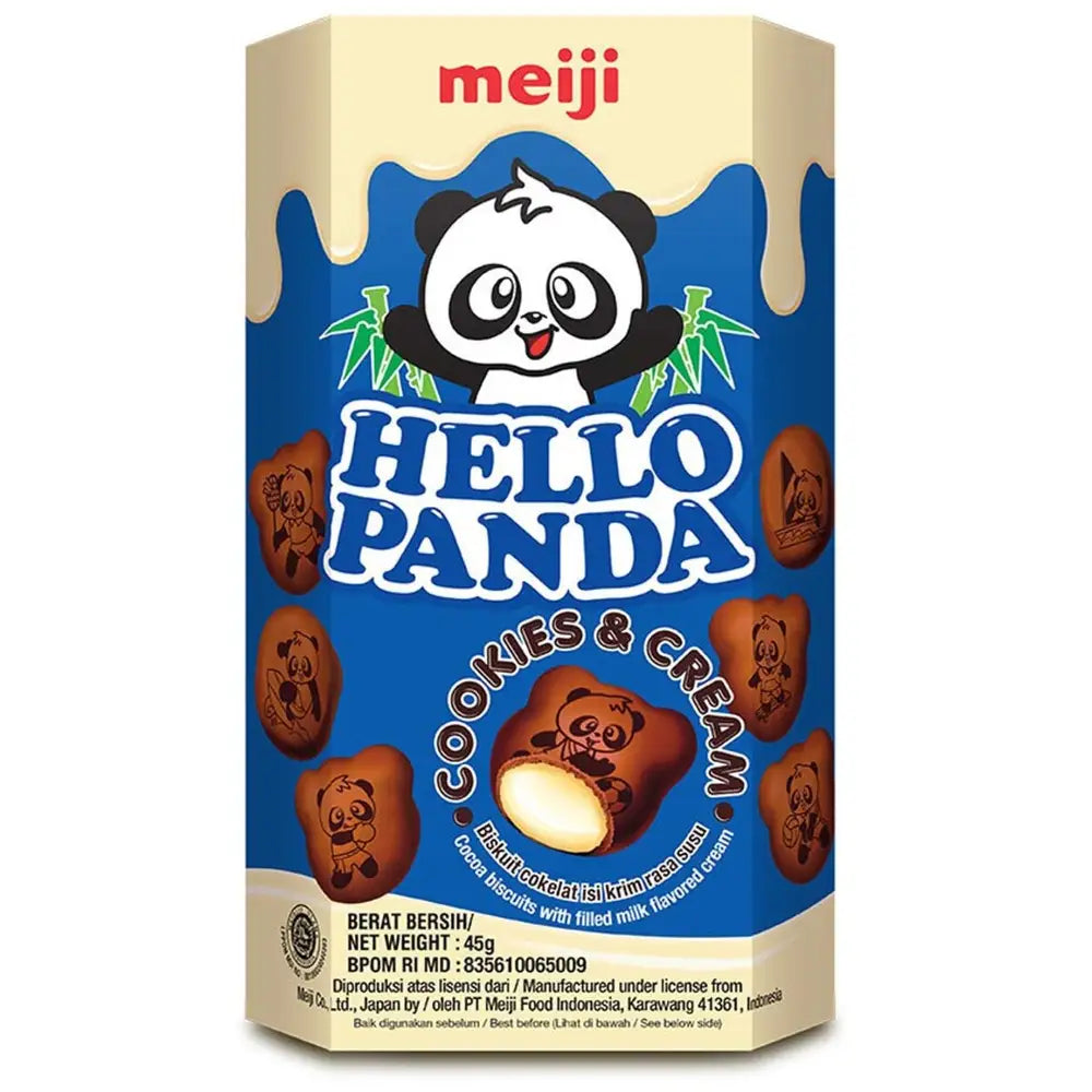 Meiji Hello Panda Cookies & Cream Biscuits 10 x 45g, Wholesale Cookies ...