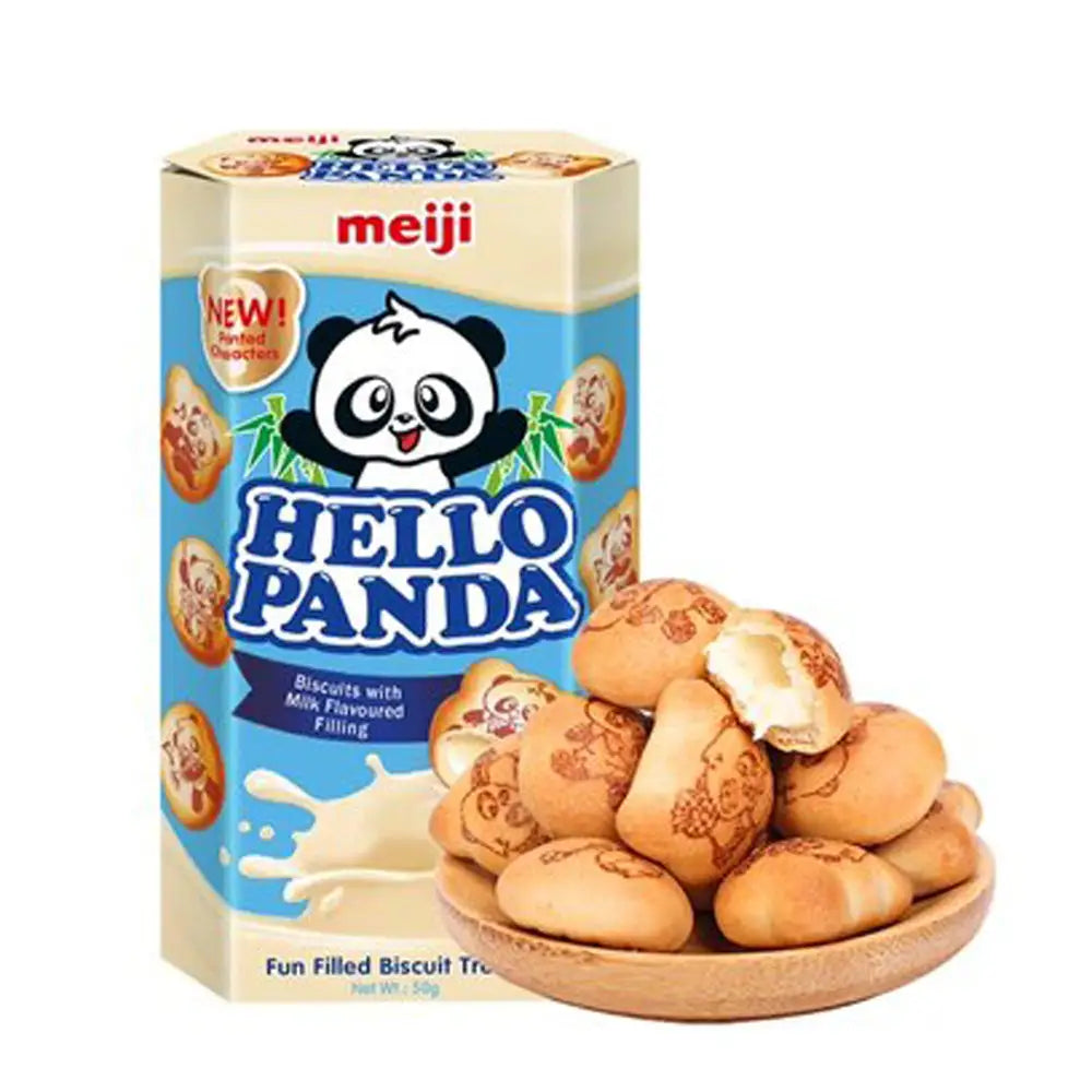 Meiji Hello Panda Biscuits With Milk Vanilla Filling 10 x 45g ...