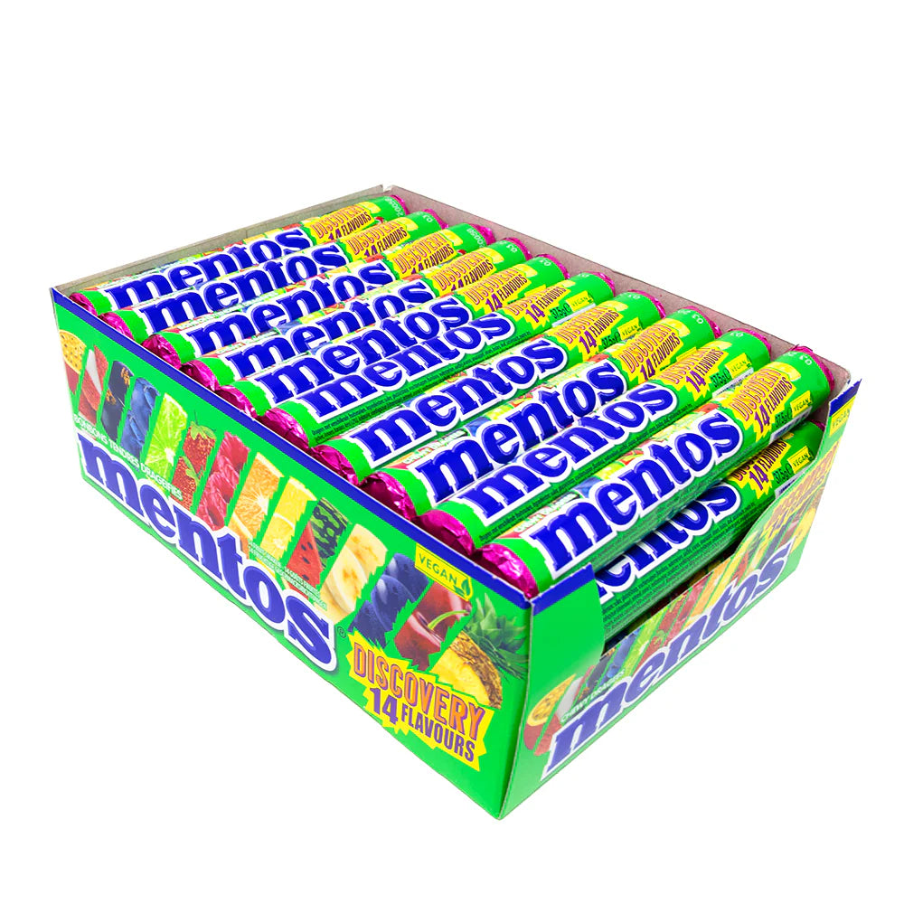 Mentos Chewy Mint Candy Roll Discovery 40 x 38g, Bulk Mart