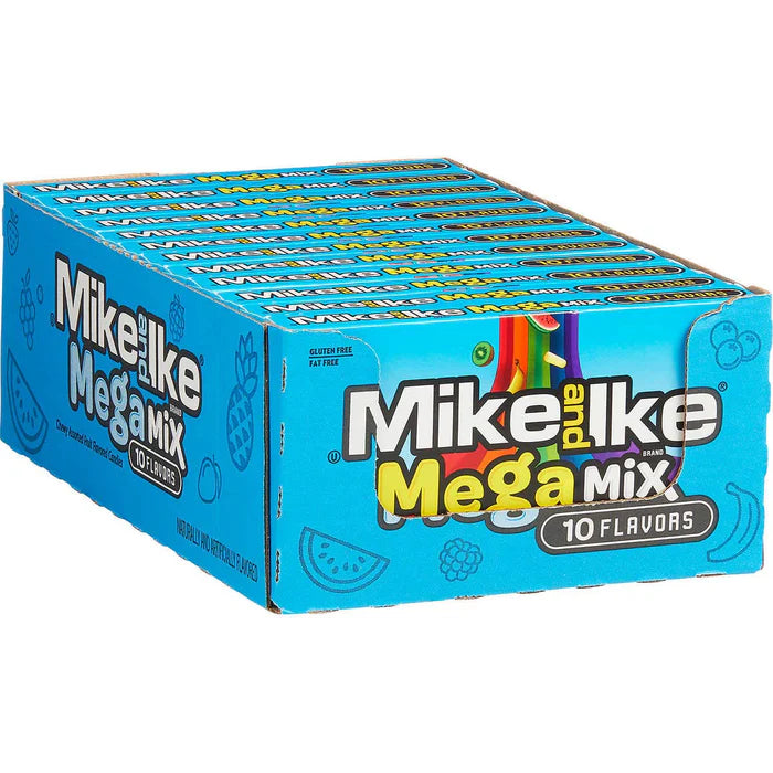 Mike and Ike Mega Mix Regular Theatre Box 5 Oz - 12 x 141g, Movie Pack ...