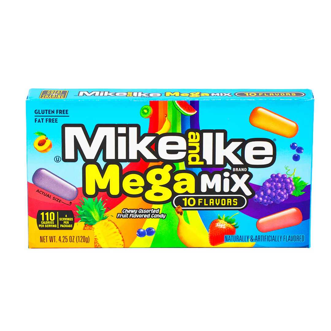 Mike and Ike Mega Mix Theatre Box 4.25 Oz - 4 x 120g - Bulk Mart